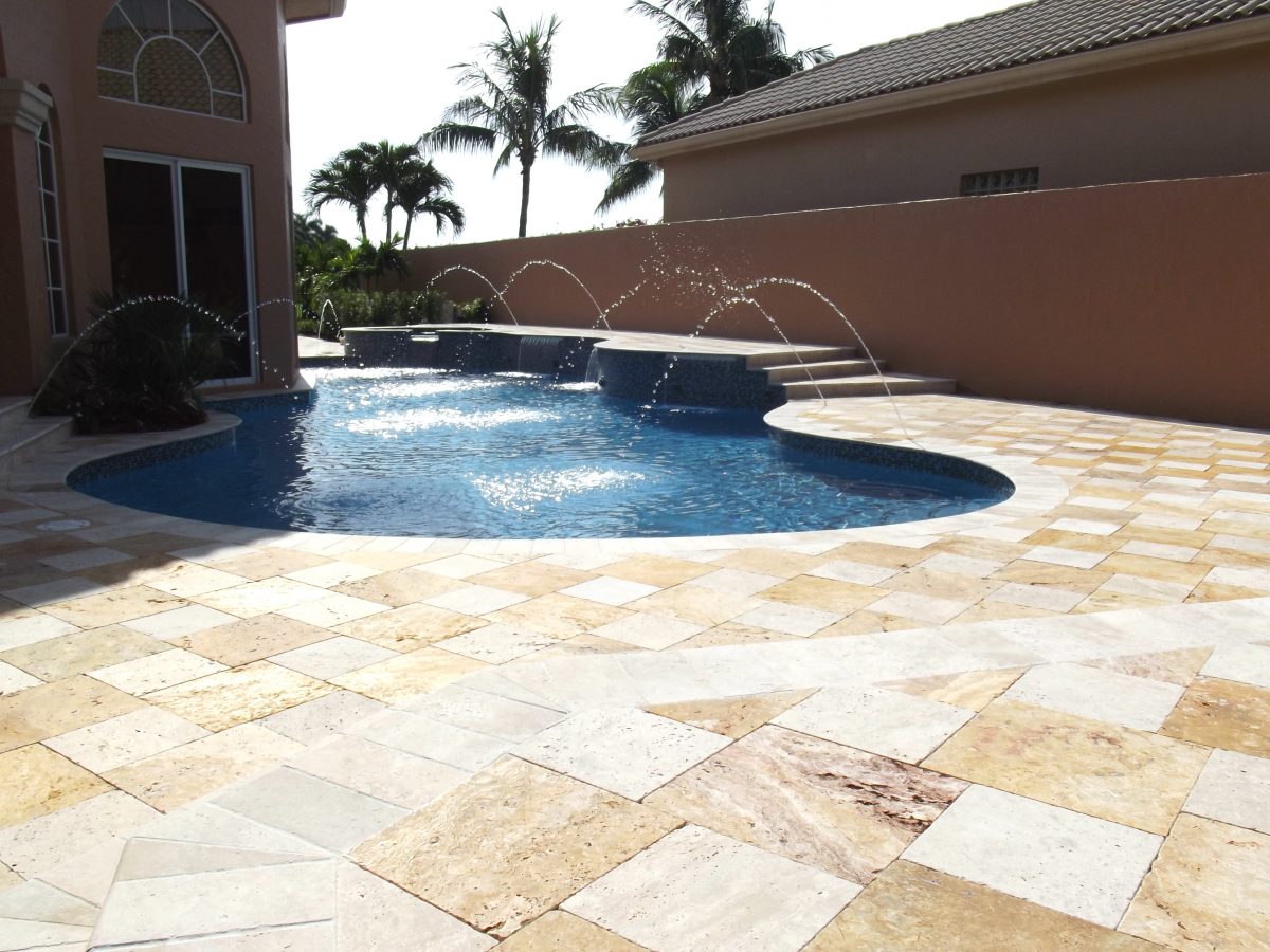 Travertine Pool & Patio Pavers Gallery | Cliffs Pools